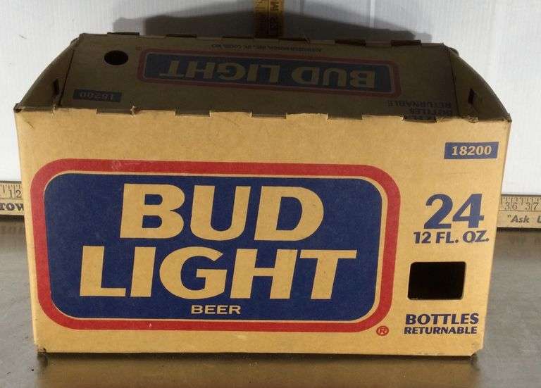 Bud Light Cardboard Box - Sherwood Auctions