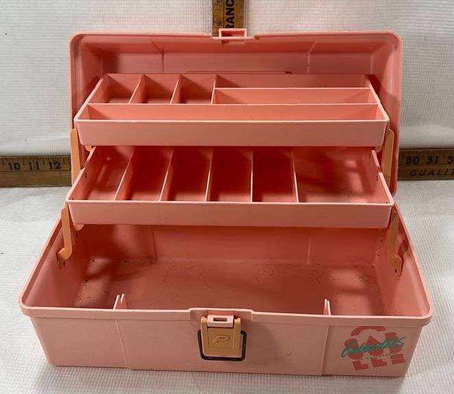 Pink Tackle Box & Recipe Box - Sherwood Auctions