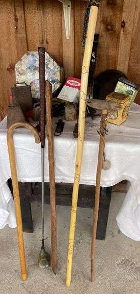 Cast Iron Bells, Primitive Items, Walking Sticks & Canes - Sherwood ...