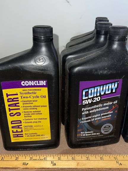 Conklin Two-Cycle Oil, 5W-30 Motor Oil, Temporary Radiator Stop Leak ...