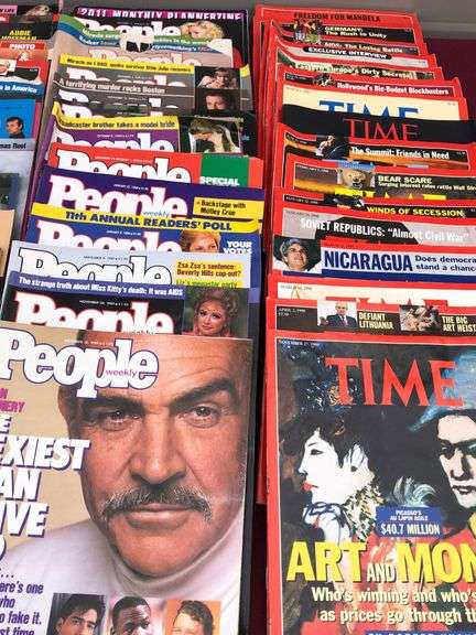 Large Collection of Time & People Magazines, Dating From 1989~1990 ...