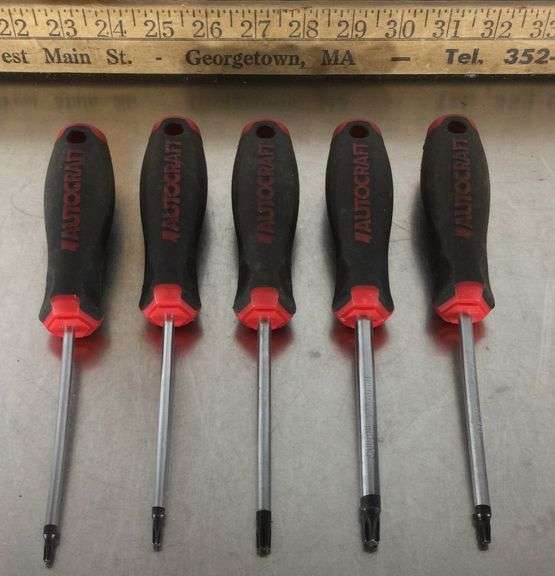 Autocraft 5 Pc. Screwdriver Set - Sherwood Auctions