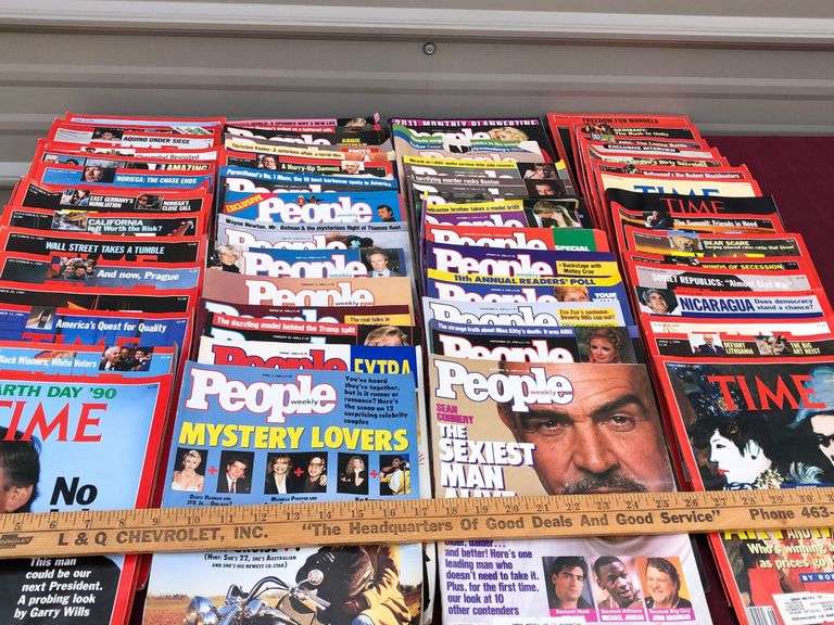 Large Collection of Time & People Magazines, Dating From 1989~1990 ...