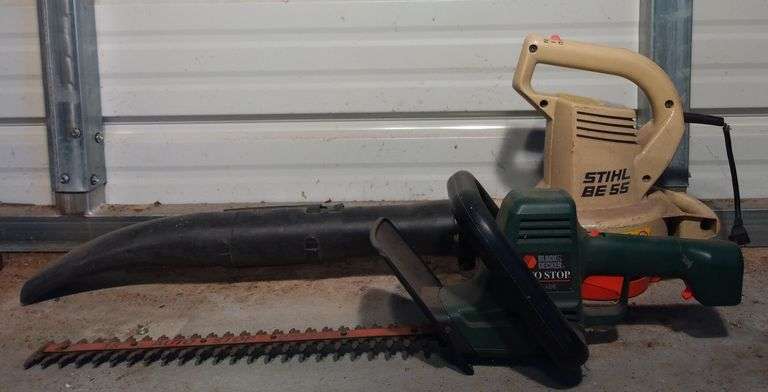 STIHL BE 55 Electric Leaf Blower + Black & Decker Auto Stop 18 ...