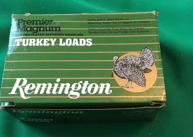 Remington 12 Gauge Turkey Loads Full Box Of 10 - Sherwood Auctions