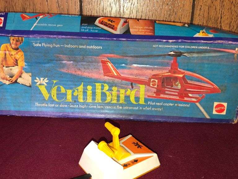 Mattel VertiBird Toy Helicopter in Original Box - Sherwood Auctions