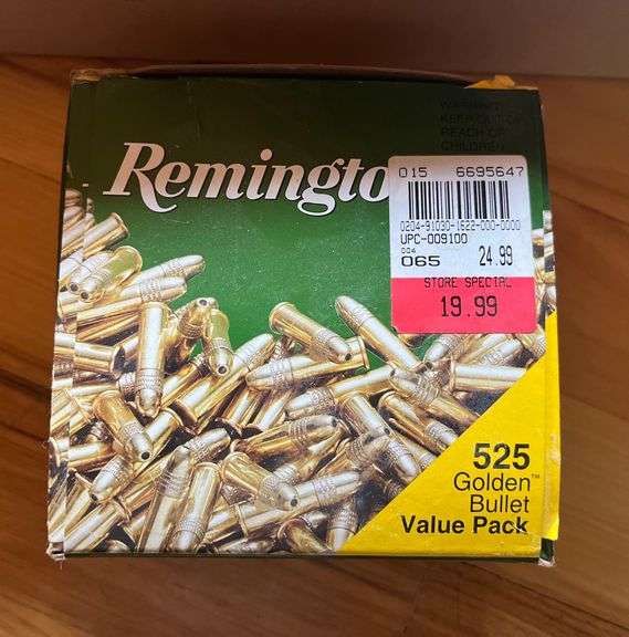 Remington 525 Golden 22 Long Bullets - Sherwood Auctions