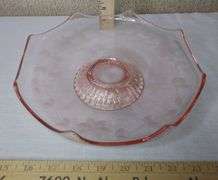 Pink Depression Glass - "Lace Edge" - Sherwood Auctions