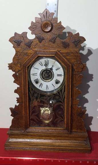 Wm. L. Gilbert Clock Co. Dove Mantle Clock - Sherwood Auctions