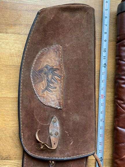 Suede- Made In Mexico + J.M Bucheimer C.O Leather Gun Cases - Sherwood ...