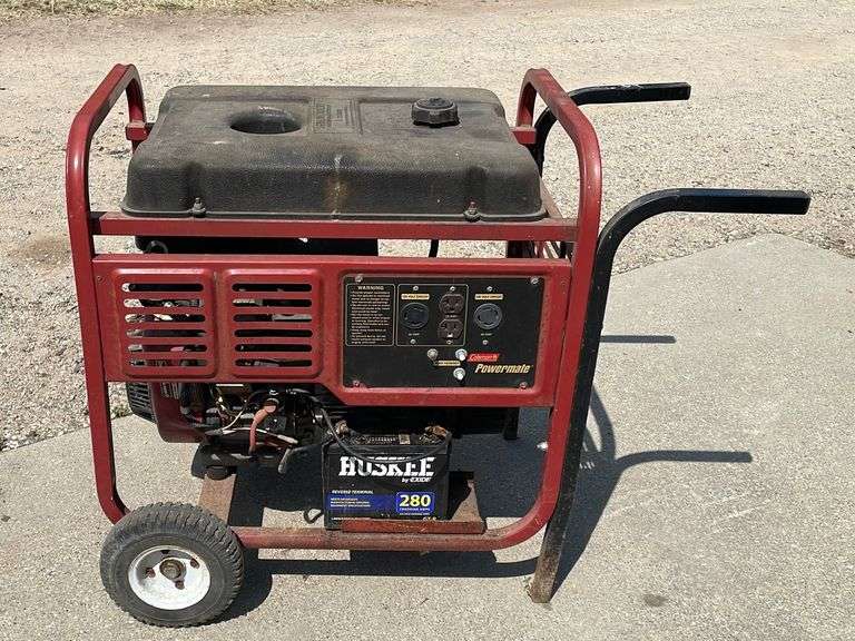 Coleman Powermate Vantage 7000w Generator - Sherwood Auctions
