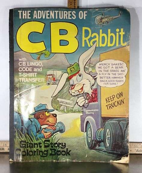 The Adventures of CB Rabbit Giant Story Coloring Book - Sherwood Auctions