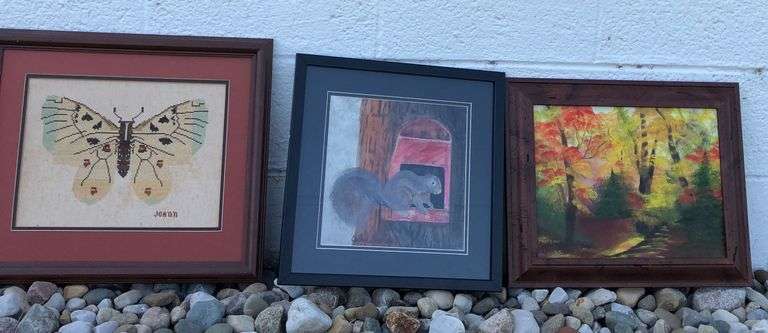 Three Framed Paintings by Local Artist, JoAnn Graham - Sherwood Auctions