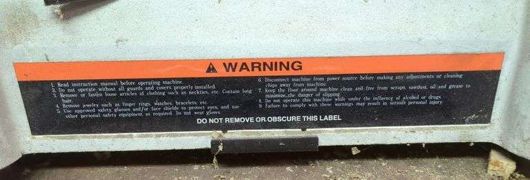 JET Gold Series 15" Wood Planer- has power. Model Number JWP-15CS ...