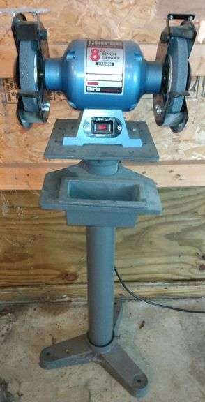 Clarke Metalworker 8" Bench Grinder Model # BT 1004A (46" H, 15" L, 15 ...