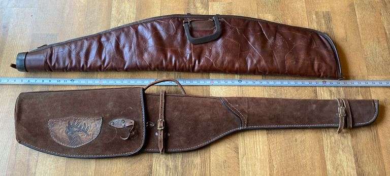 Suede- Made In Mexico + J.M Bucheimer C.O Leather Gun Cases - Sherwood ...