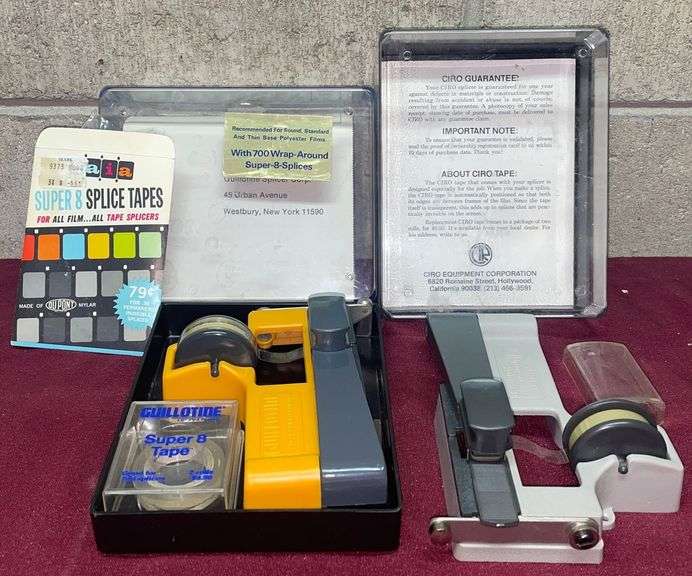 Guillotine Super 8 Tape Splicer Set & CIRO splicer set - Sherwood Auctions