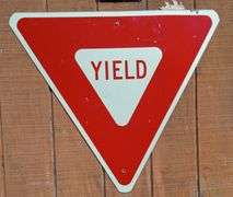 Yield Road Sign - Sherwood Auctions