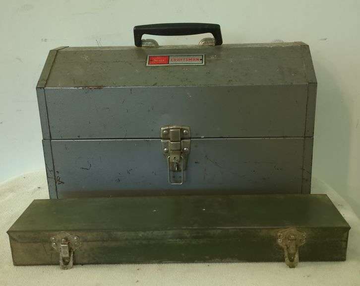Sears Craftsman Tool Box + Socket Set Tool Box - Sherwood Auctions