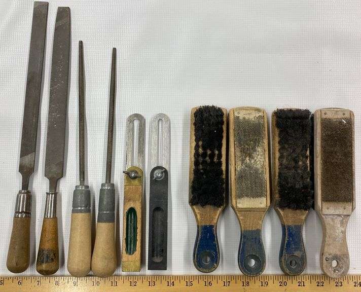 Rat tail + Flat Files, Bevel Gauges + File Cards - Sherwood Auctions