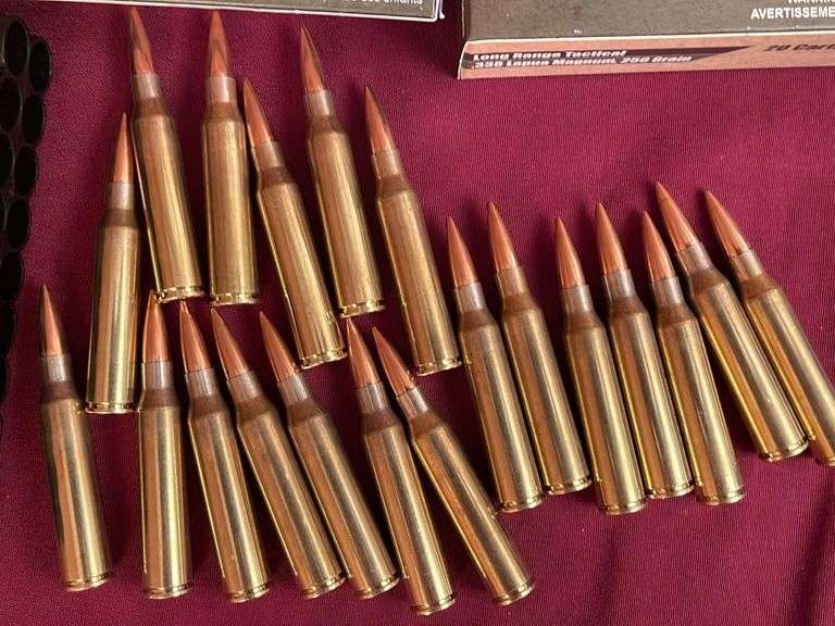 Four New Boxes of 20 Each- IMI Systems .338 Lapua Magnum, 250 grain ...