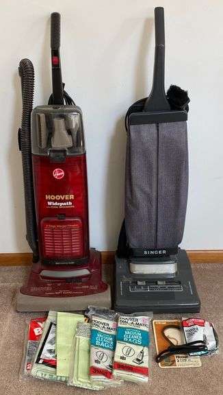 Singer + Hoover Widepath Vacuums - Sherwood Auctions