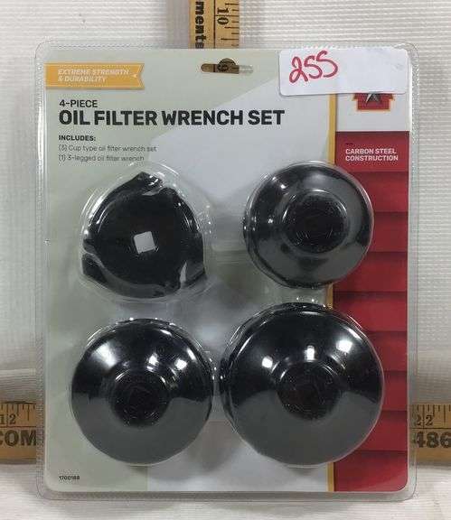 4 Piece Oil Filter Wrench Set - Sherwood Auctions