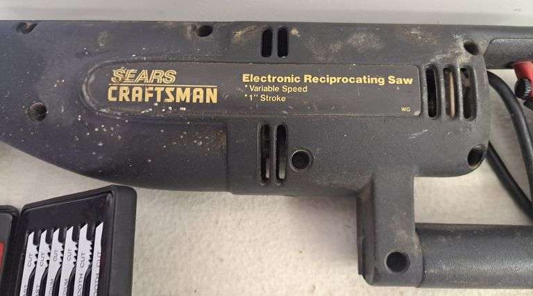 Sears Craftsman 1" Stroke Electric Reciprocating Saw, Hack Saw w/ 4 ...