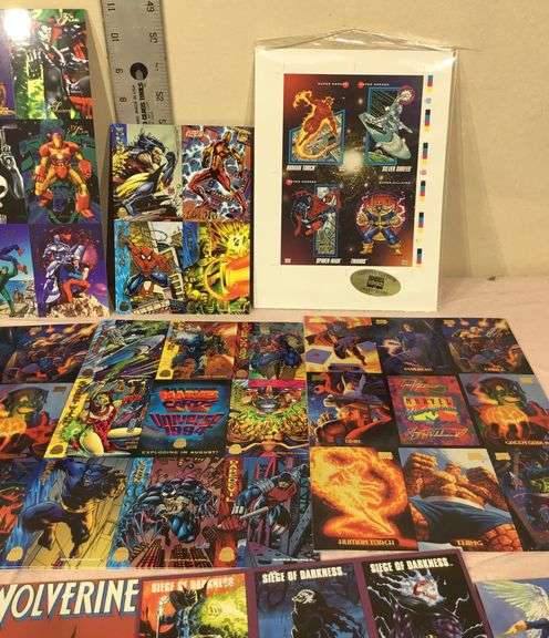 Assorted Marvel Trading Cards - Sherwood Auctions