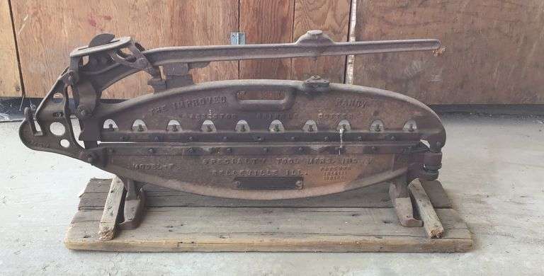 30” Antique Asbestos Shingle Cutter - Sherwood Auctions