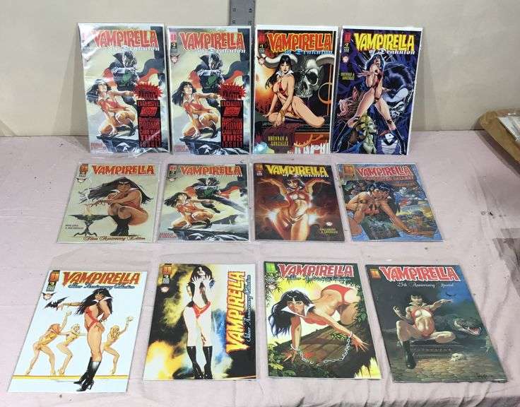 12Pc. Assorted Harris “Vampirella” Comics - Sherwood Auctions