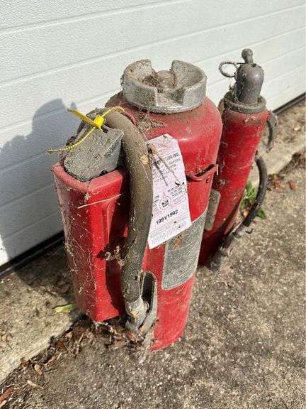Two Vintage Fire Extinguishers - Sherwood Auctions