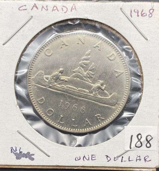1968 Canada Dollar Coin - Sherwood Auctions