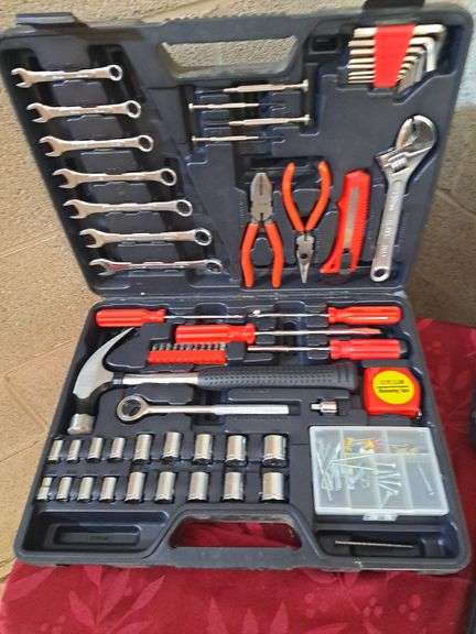 Home Repair Tool Set, 53 pc Ratcheting Screwdriver Bit & Socket Set ...