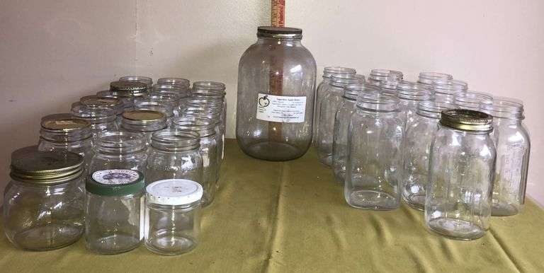 Canning Jars: Assorted Makes & Sizes - Sherwood Auctions