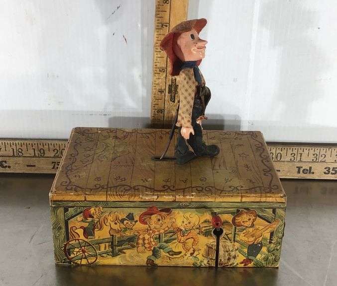 Vintage Mattel Dancing Dude Music Box - Sherwood Auctions