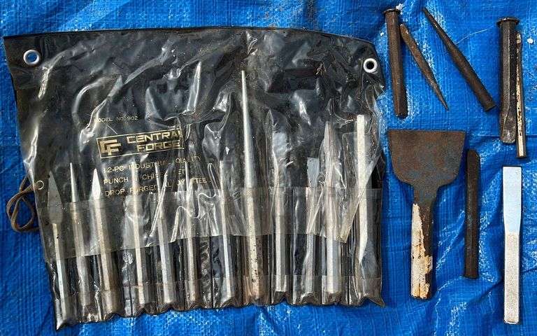 Central Forge Punch and Chisel Set - Sherwood Auctions