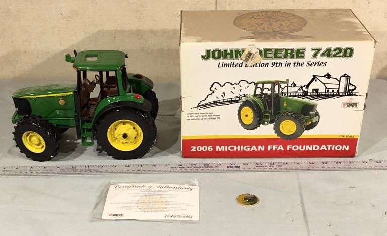 Ertl Die-Cast 1:16 Scale John Deere Model “7420” - Sherwood Auctions