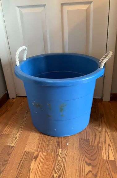 Large Round Tote Bucket with Handles (22” across and 16 1/2” tall ...