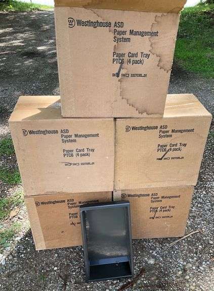 5 Boxes of Sturdy Stiff Plastic Organizer Trays 12” x 7 1/4” & 2 3/4 ...