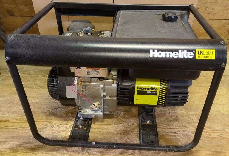 Homelite 11 HP-5500 Watt Generator- New - Sherwood Auctions