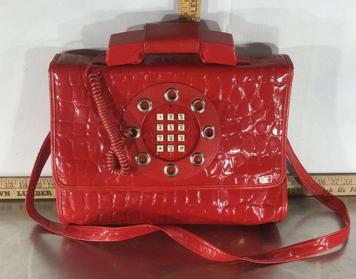 Vintage Red Telephone Purse - Sherwood Auctions
