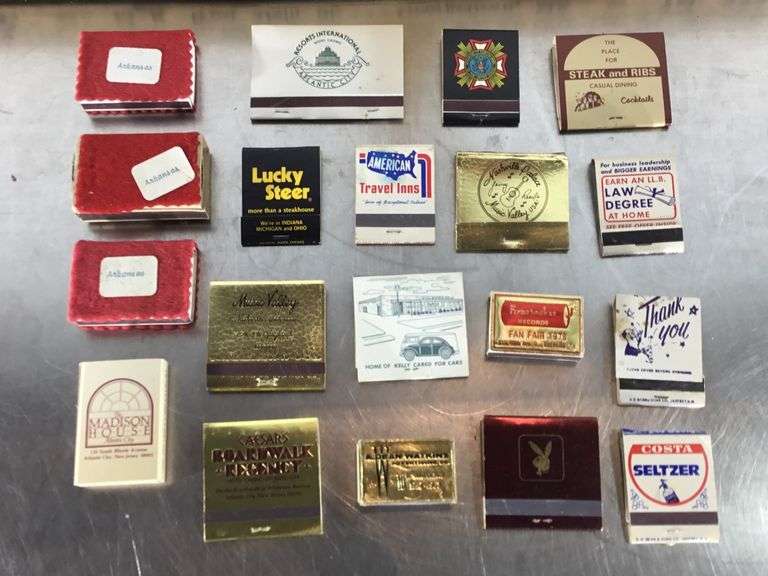 Assorted Vintage Matches from a Variety of States - Sherwood Auctions