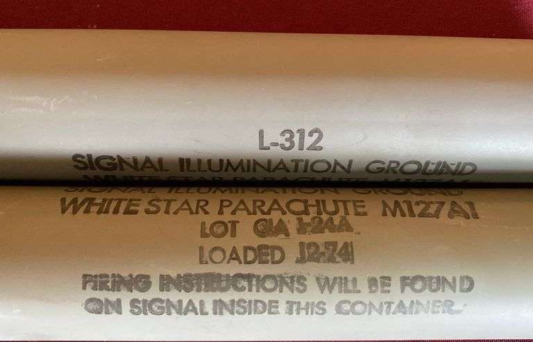 1974 White Star Signal Illuminated Ground Parachutes M127A1- Condition ...