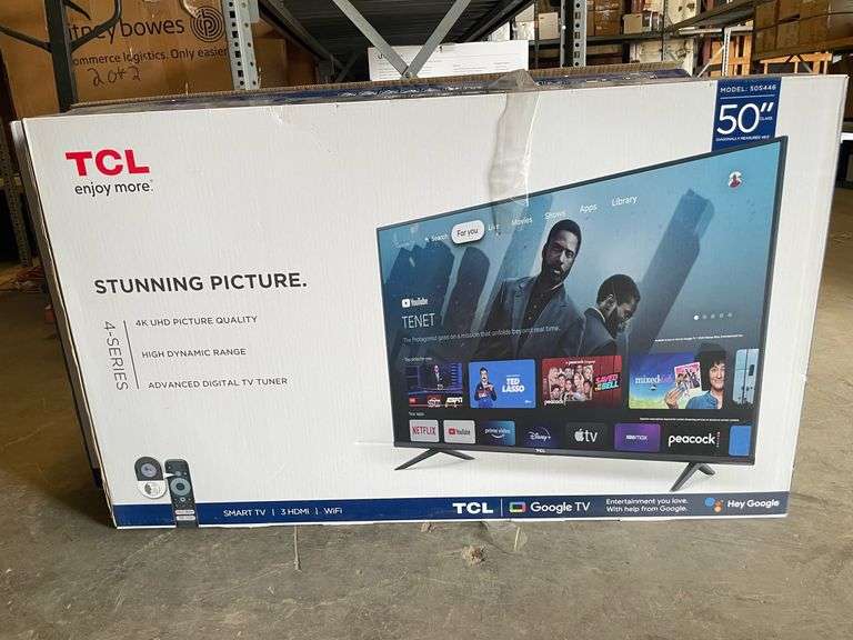 (1 Qty) TCL 50” Google TV Model: 50S446 - Sierra Auction Management Inc