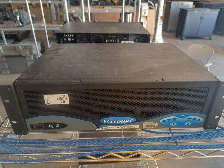 Crown CL2 Amplifier - Sierra Auction Management Inc