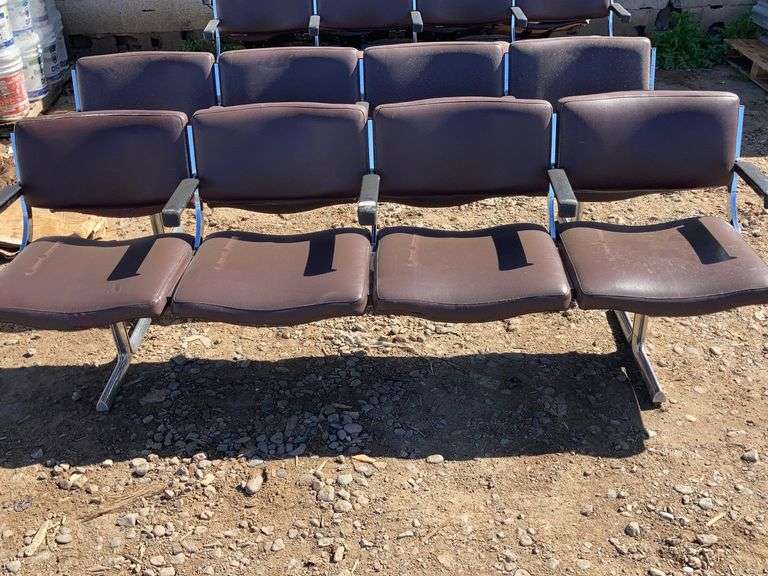 (2) Sets of 4 Person Bech Seats - Sierra Auction Management Inc