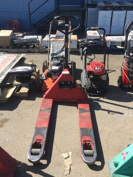 Red Pallet Jack - Sierra Auction Management Inc