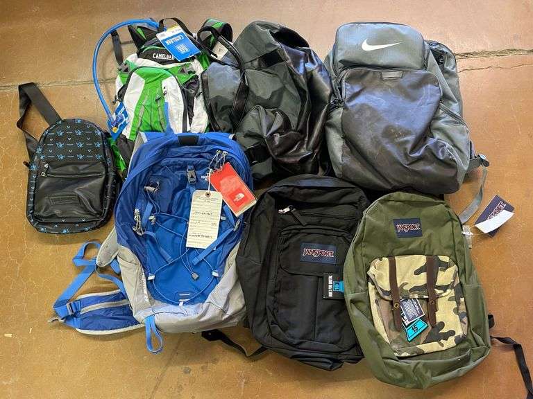 7PC Assorted Backpacks, Duffle Bag, Crossbody Bag - Sierra Auction ...