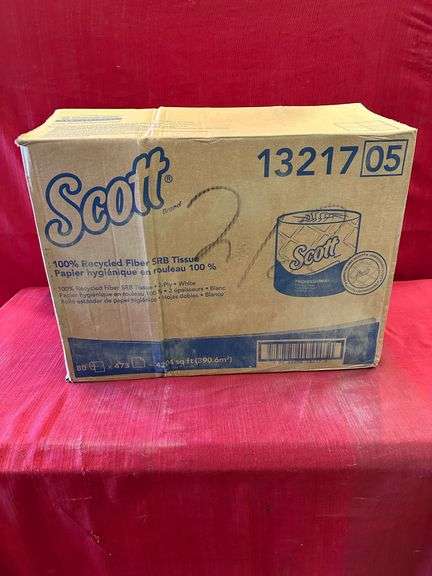 Scott Recycled Fiber SRB Tissue 80 Rolls - Sierra Auction Management Inc